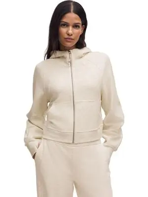 Lululemon Scuba Oversized Full-Zip Hoodie - Heathered Light Ivory
